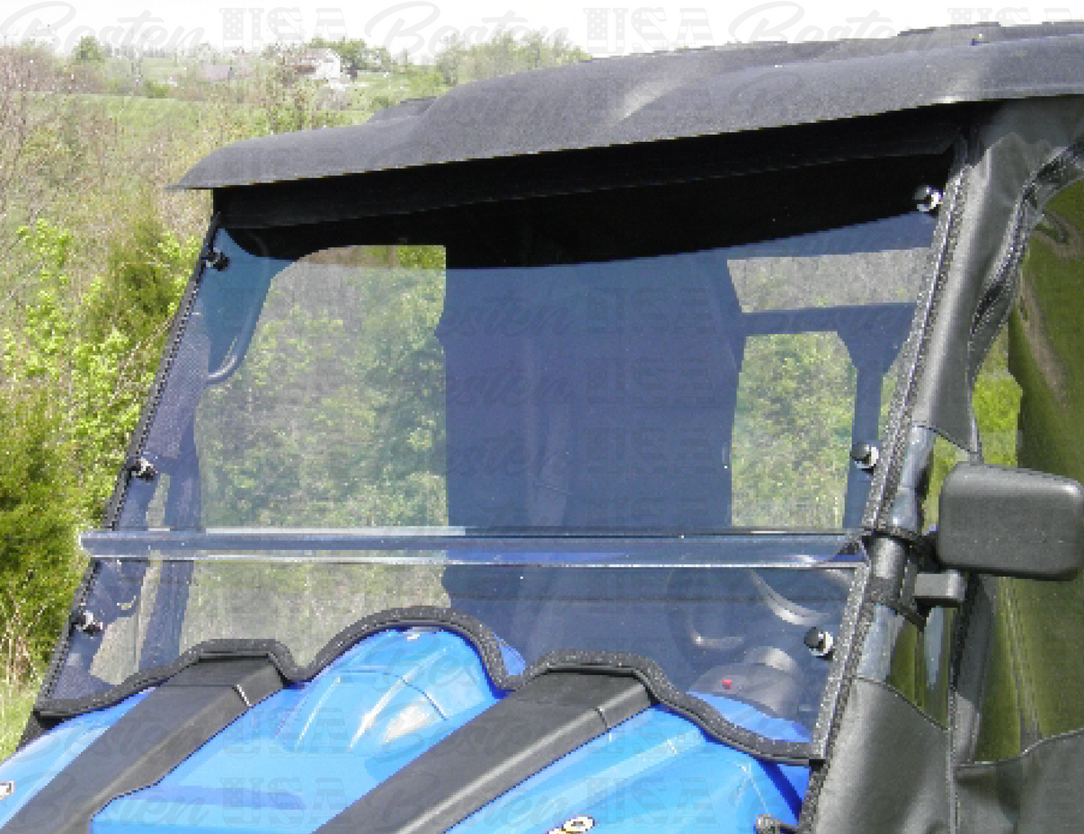 HISUN HS 750 Crew/Axis 750 Crew - 2 Pc Windshield with Vent, Clamp, an ...